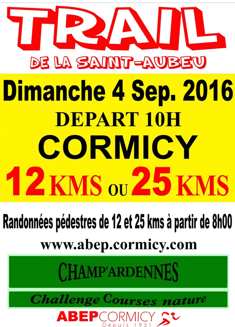 Trail et Randonnée de la Saint-Aubeu | Cormicy | Communauté de Communes ...